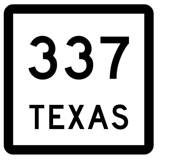 Texas State Highway 337 Sticker Decal R2632 Highway Sign – Winter Park ...