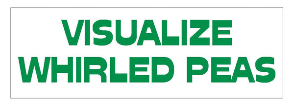 Whirled Peas World Peace Bumper Sticker or Helmet Sticker D756 Funny P ...