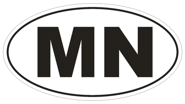 MN Minnesota Euro Oval Bumper Sticker or Helmet Sticker D469 Mongolia ...