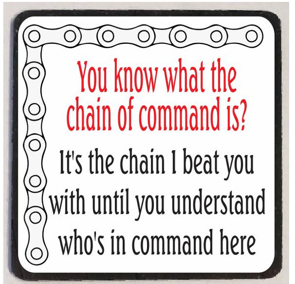 M35 Chain Of Command Funny Magnet – Winter Park Products